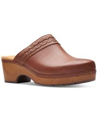 Clarks Paizlee Poppy Clog in Black | Lyst