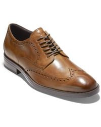 Cole Haan Modern Essentials C34598 Oxford Tan Wingtip Dress Shoes ...