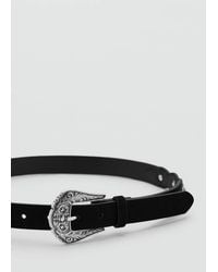 MANGO TEEN Braided Buckle Belt in Brown | Lyst UK