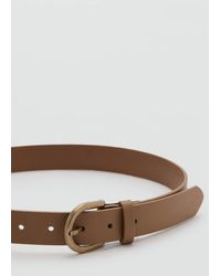 MANGO TEEN Braided Buckle Belt in Brown | Lyst UK