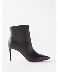 Christian Louboutin So Kate Booty 85 Patent-leather Heeled Ankle Boots ...