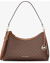 Michael Kors Sammy Medium Signature Logo Convertible Shoulder Bag in ...