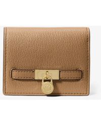 MICHAEL Michael Kors Mk Hamilton Moderne Small Leather Wallet in White ...