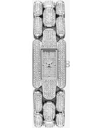 Michael Kors Mini Hally Pavé-Tone Watch in Metallic | Lyst