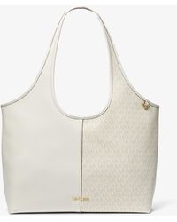 MICHAEL Michael Kors Henly Large Signature Logo And Textured Tote Bag ...