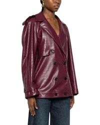 THE NINA STUDIO Leather Jackets in Black | Lyst UK