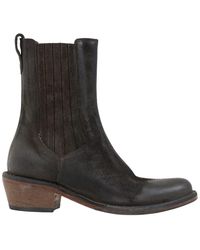 Moma Cowboy Boots in Black | Lyst UK