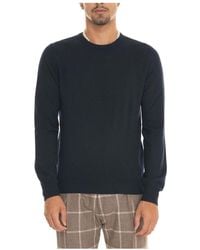 Gran Sasso Round-Neck Knitwear in Blue for Men | Lyst UK