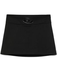 DIESEL Short Skirts in Black | Lyst UK