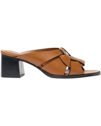 SCAROSSO Mules in Brown | Lyst