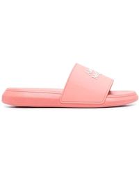 McQueen Sliders in Pink | Lyst UK