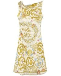 Versace Short Dresses in White | Lyst UK