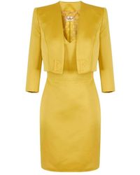 Elisabetta Franchi Short Dresses in Brown | Lyst UK