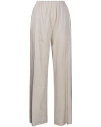 Max Mara Wide Trousers in Natural | Lyst
