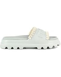 Mou Sliders in Brown | Lyst UK