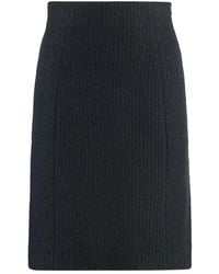 St. John Santa Roma Midi Skirt in Red | Lyst UK