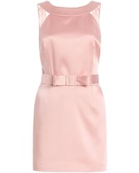 The New Arrivals Ilkyaz Ozel Daphne Train-Detailed Mini Dress in White ...