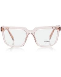 Prada Round-Frame Acetate Glasses in Black | Lyst UK