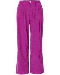 Magenta Pants, Slacks and Chinos for Women | Lyst