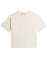 Golden Goose Cotton T Shirt Reverse Logo Back Embroidery in Natural ...