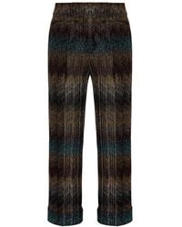 Missoni Snake-pattern Trousers in Grey | Lyst UK