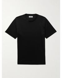 Canali Camiseta Mercerized Cotton Jersey in White for Men | Lyst UK