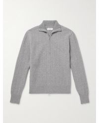 Oliver Spencer Zip-Up Piped-Trim Jacket in Black for Men | Lyst UK