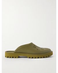 Gucci Logo-perforated Rubber Clogs in Blue for Men | Lyst Canada