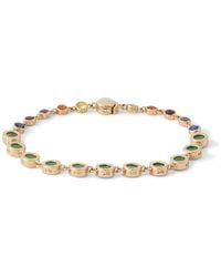Luis Morais Drill Bit 14-Karat Multi-Stone Beaded Bracelet in Blue for ...