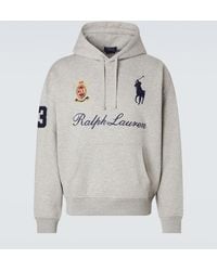 Polo Ralph Lauren Logo Hoodie in Blue for Men | Lyst UK