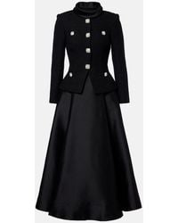 Self-Portrait Midi Dresses in Black | Lyst UK