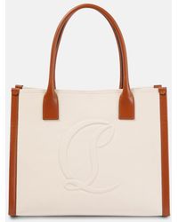 Christian Louboutin By My Side E/W Large Denim Tote Bag in Blue | Lyst