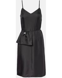 Prada Slip Dress Ld62 in Brown | Lyst UK