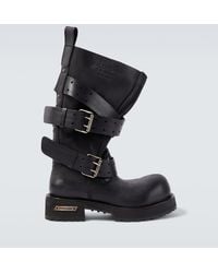 Balenciaga Leather Venom Boots in Black for Men | Lyst UK