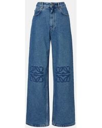 Miu Miu Wide Jeans in Blue | Lyst UK