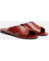 Loro Piana Vera Sandals in Brown | Lyst UK