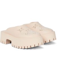 Gucci GG Rubber Clogs in Yellow | Lyst UK