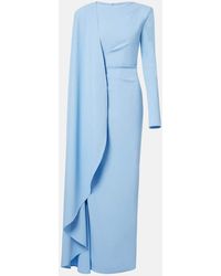 Rachel Gilbert Hallie Twisted Draped Gown in Green | Lyst UK