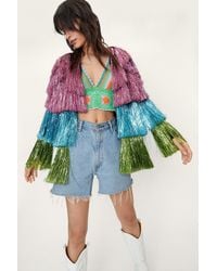 Metallic Fringe Jackets for Women - Up to 60% off | Lyst