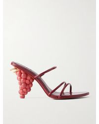 Cult Gaia Grape Sandal in Red | Lyst
