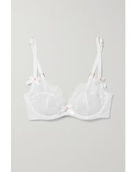 Agent Provocateur White Lorna Bra in Natural | Lyst