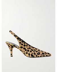 Aeyde Sofie Leopard-Print Calf Hair Pumps in Natural | Lyst UK