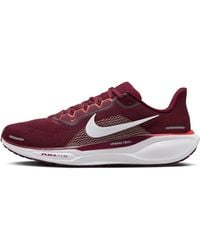 Nike Virginia Pegasus 41 College Road Running Shoes in Red for Men | Lyst