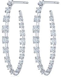 Kwiat Starry Night Diamond Linear Drop Earrings in White | Lyst