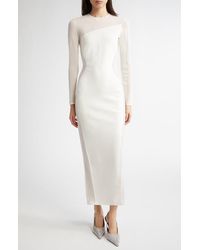Stella McCartney Miracle Long-Sleeve Dress in Black | Lyst