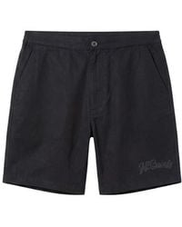 AllSaints Circe Flat Front Shorts in Black for Men | Lyst