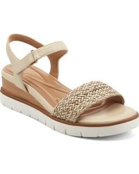 Easy Spirit Edythe Wedge Sandal in Blue | Lyst