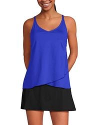 Lands' End D-Cup Tulip Hem Tankini Top | Lyst