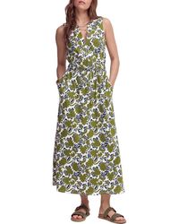Boden Delphine Midi Jersey Dress in Green | Lyst