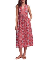 Boden Delphine Midi Jersey Dress in Green | Lyst